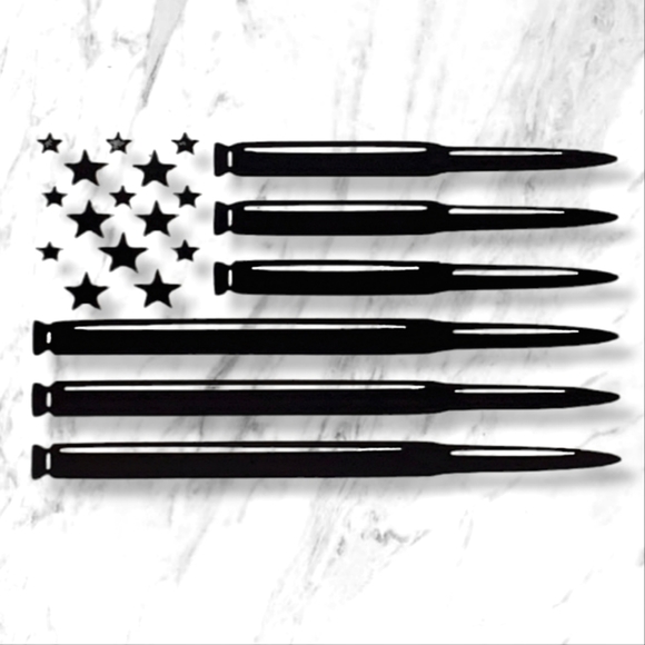 Handmade | Accents | Bullet Flag Vinyl Decal | Poshmark